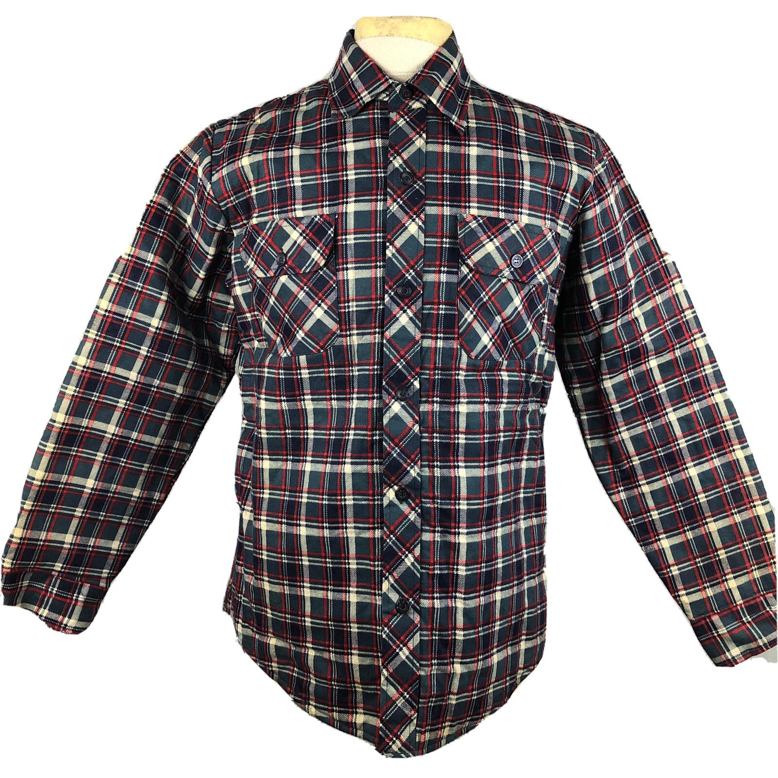 Wind Crest Plaid Flannel Shirt Jacket Men’s Medium Vi… - Gem