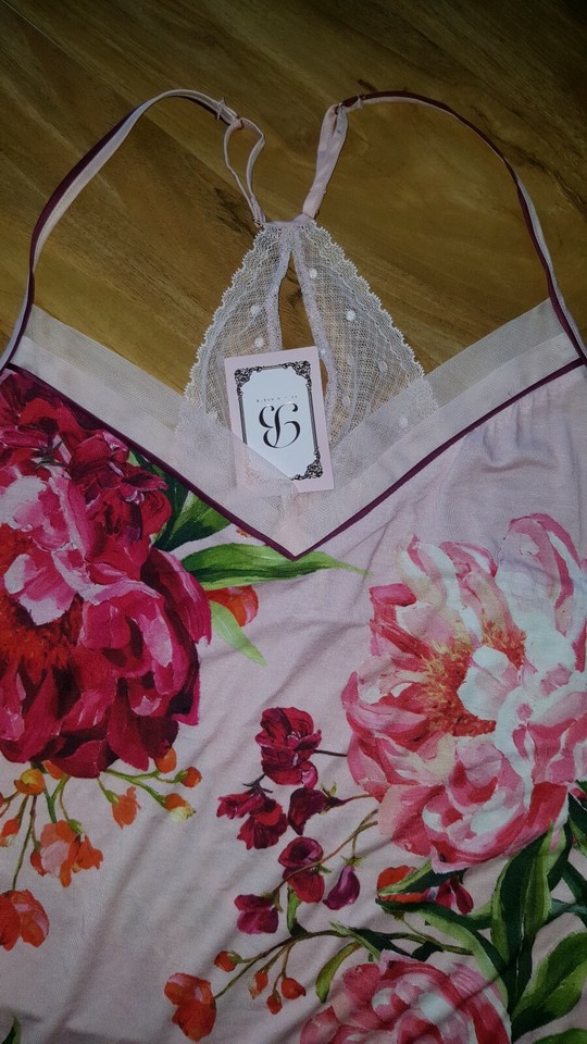 New Ted Baker Pink Serenity Jersey Nightwear Sleepwear camisole vest ...