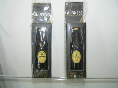 MINIATURE GUINNESS BOTTLES X 2 OFFICIAL MERCHANDISE | eBay UK
