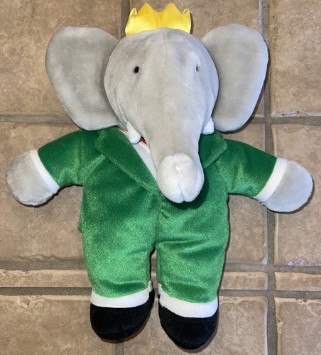 VTG Babar The Elephant King Hand Puppet Plush Applause Stuffed Animal ...