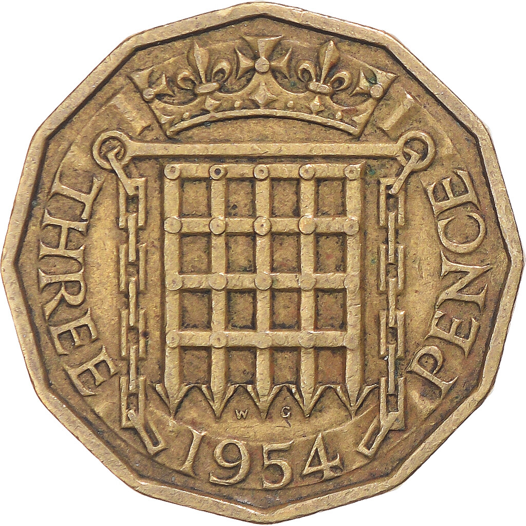 [#1301448] Coin, Great Britain, 3 Pence, 1954 | eBay