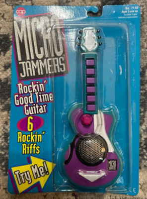 NEW Micro Jammers CAP Toys Rockin' Good Time Guitar 1995 VTG Mini ...