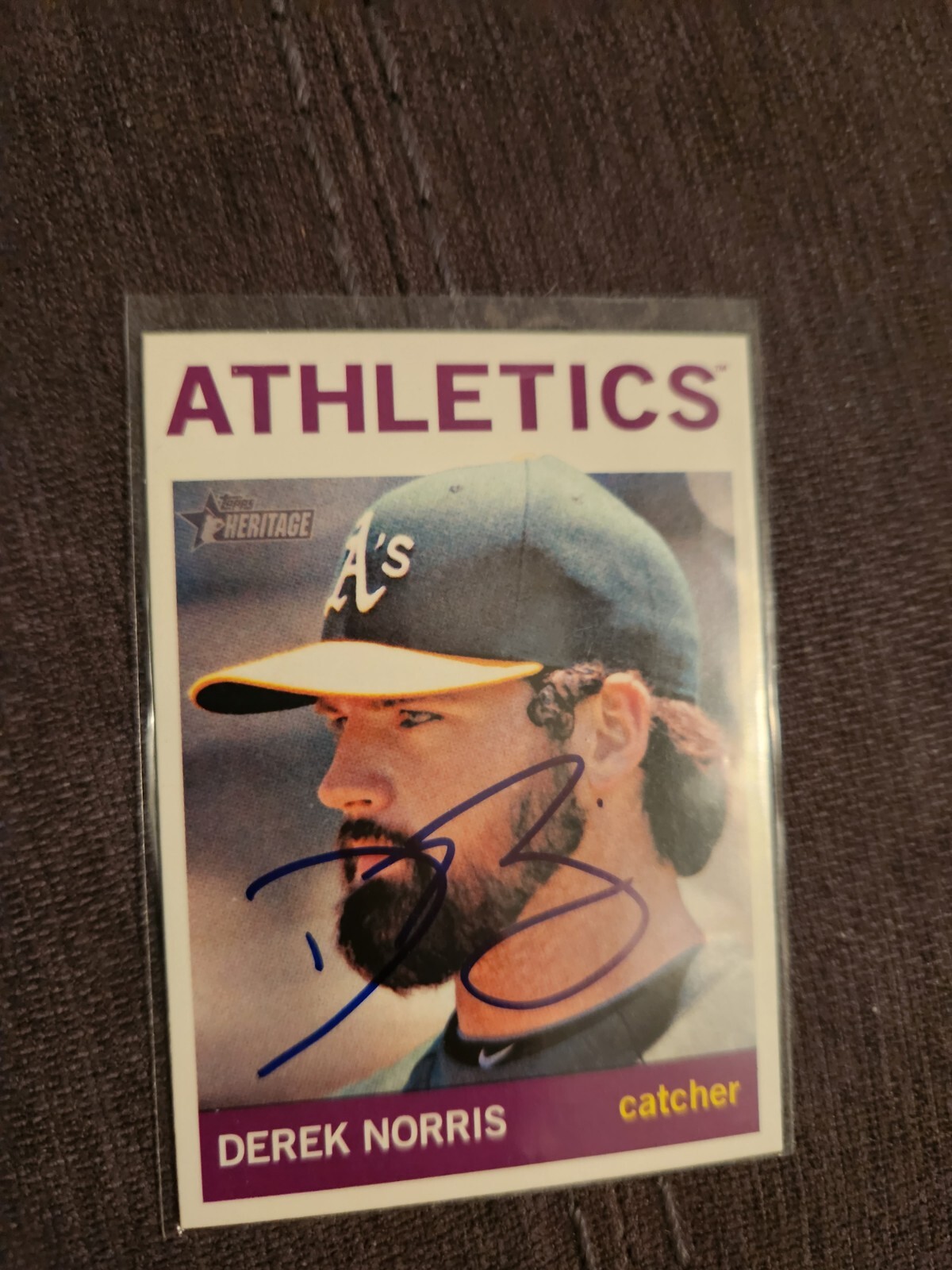 Derek Norris Signed Autograph 2013 Topps Heritage Oakland Athletics | eBay