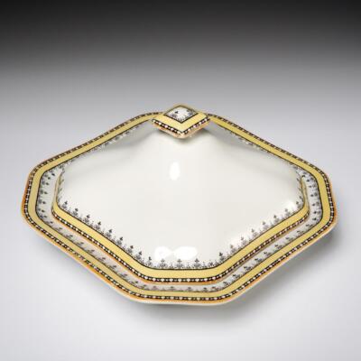 Imperial Semi Porcelain Square Vegetable Dish Yellow Tureen Myott Son ...