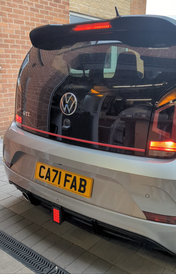 VW Up! GTI Rear Diffusers inc F1 Style Brake Light - CENTRE AND SIDE ...