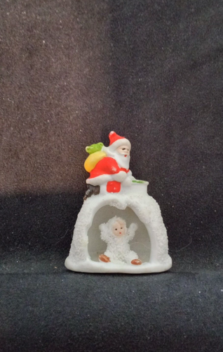 Antique All Bisque Snow Baby Igloo Santa, Miniature Snowbabies | eBay