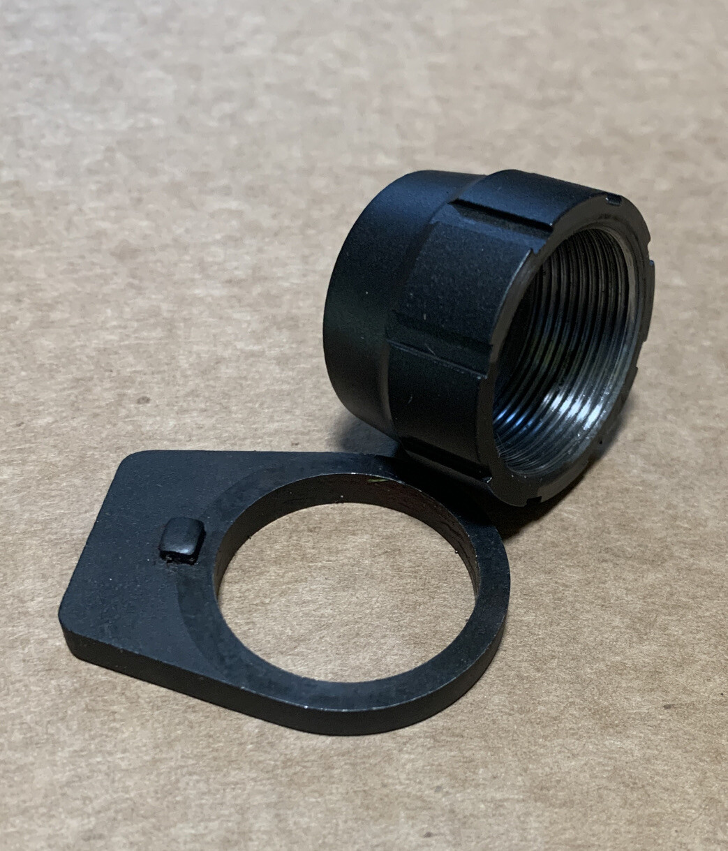 Savage Matte Black factory recoil lug And Notched Barrel Nut Small ...