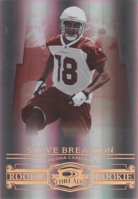 2007 Donruss Threads - Rookie Steve Breaston #173 Century Proof Bronze ...