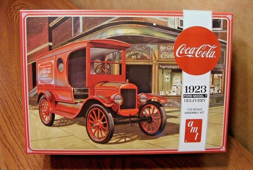 AMT 1923 FORD MODEL T DELIVERY VAN COCA-COLA 1/25 SCALE MODEL KIT | eBay