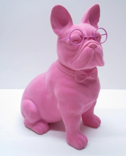 Valentine Tabletop Flocked French Bulldog Pink Spritz ™ Target ...