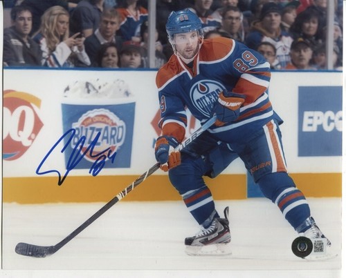 NHL Edmonton Oilers SAM GAGNER with Beckett COA signed AUTOGRAPH 2812 ...