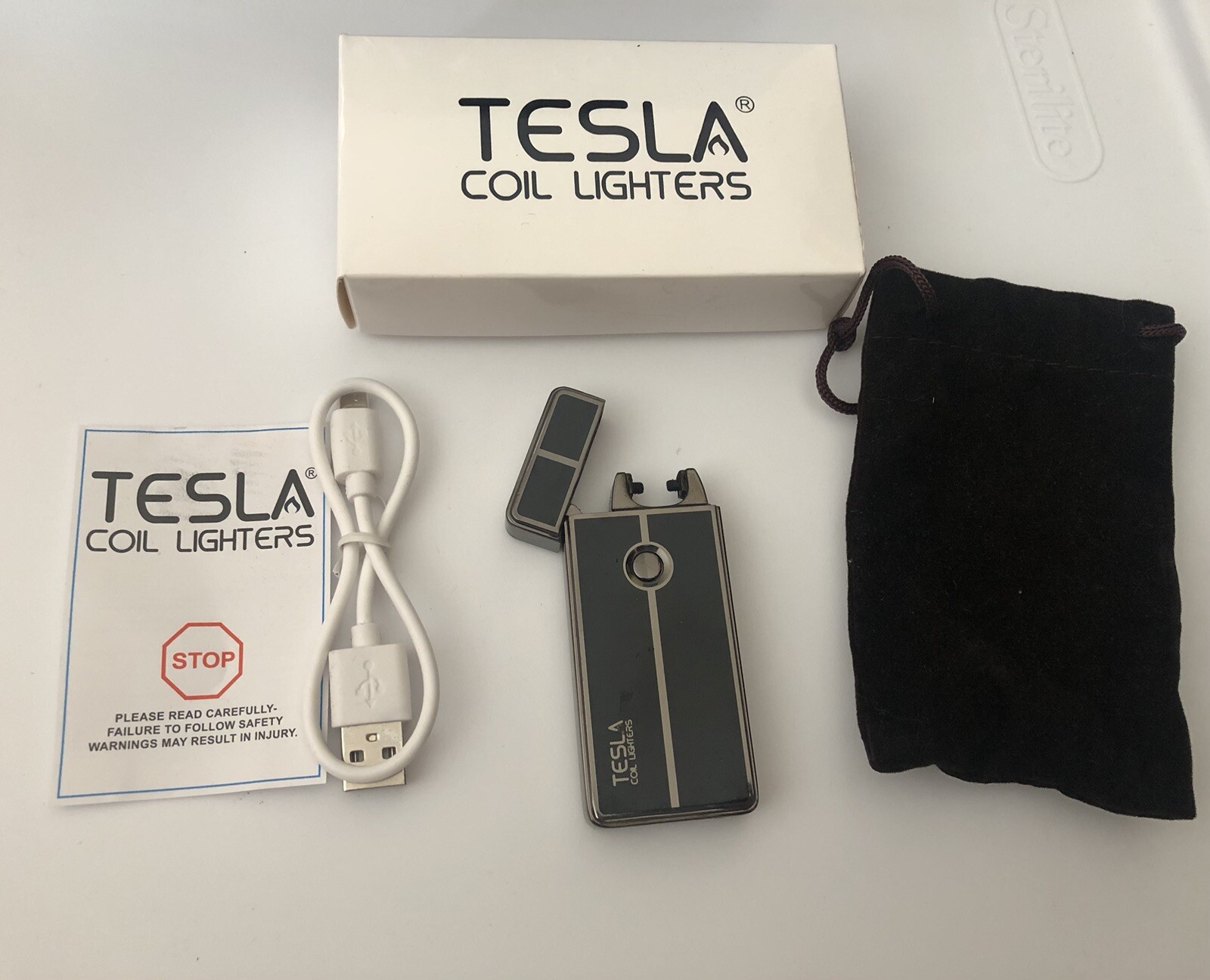 Tesla Coil Lighters USB Rechargeable Windproof Dual Arc Lighter | eBay