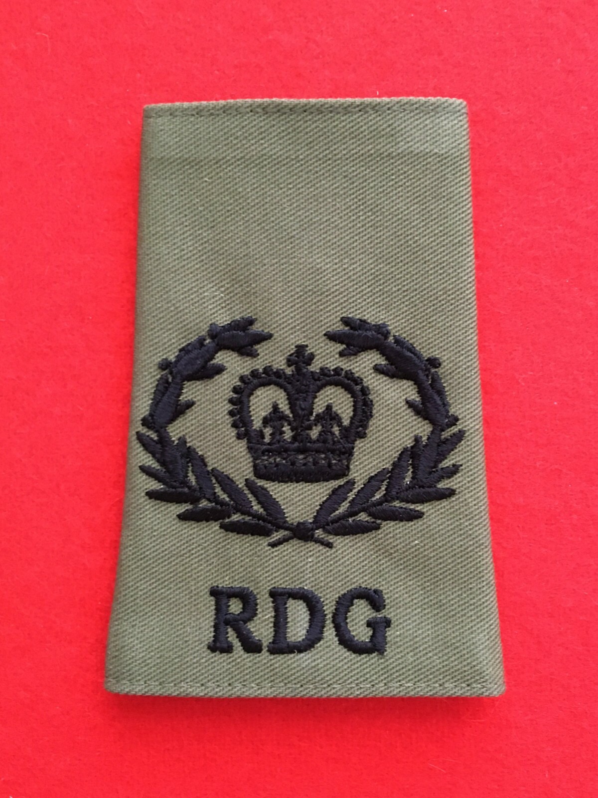 High Quality Royal Dragoon Guards Rank Slide Olive Green RDG Combat ...