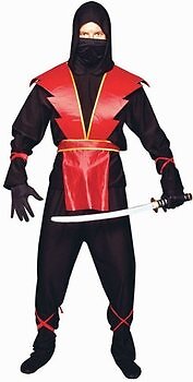 Adult Red Ninja Costume (Size: Standard 42-46) | eBay