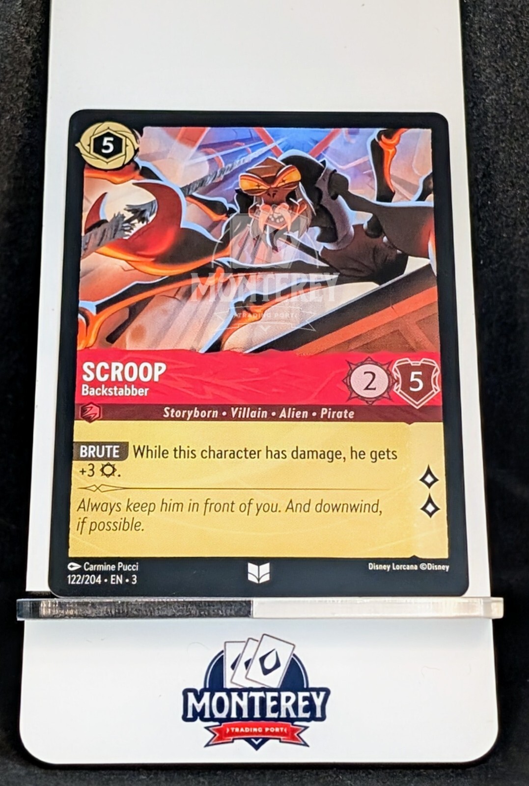 SCROOP Backstabber NM-MINT Disney Lorcana TCG non holo 122/204 EN3 | eBay