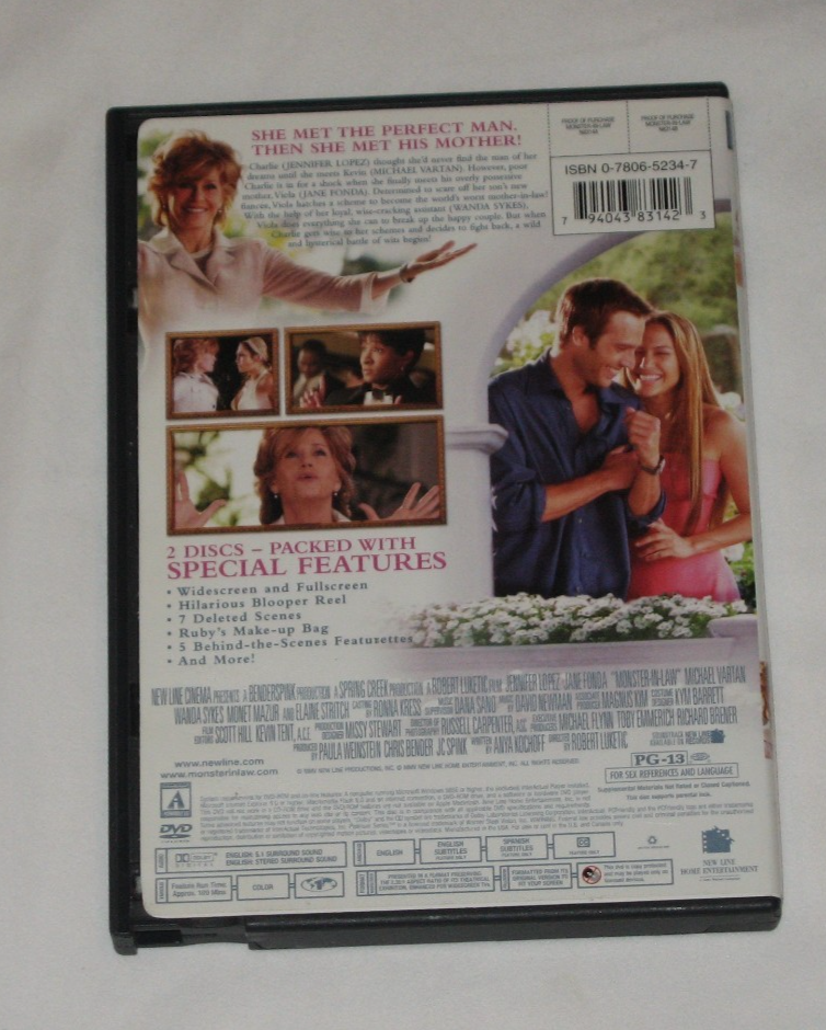 Monster-In-Law, 2008 New Line Platinum Series DVD 794043831423| eBay
