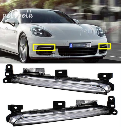 For Porsche Panamera 2018-2023 Pair Fog Light Assembly Driving LED DRL ...