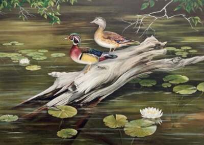 Maynard Reece - Wood Ducks - S/N Lithograph - Signed - MINT | eBay