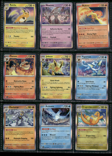 Pokemon TCG Cards Lot Full 9 Card Set S&V 151 Holo NM Collection Kids ...