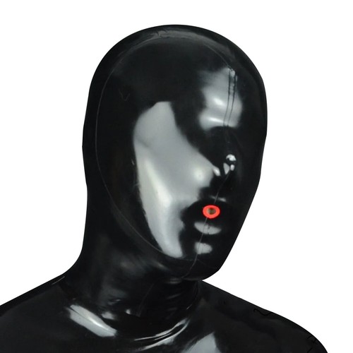 Latex Hood Rubber Mask with Small Breath Hole Fetish BDSM Experience ...