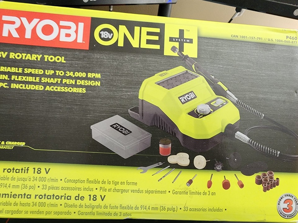 Ryobi P460 18V Cordless Rotary Tool w/ accessories, no battery /charger ...