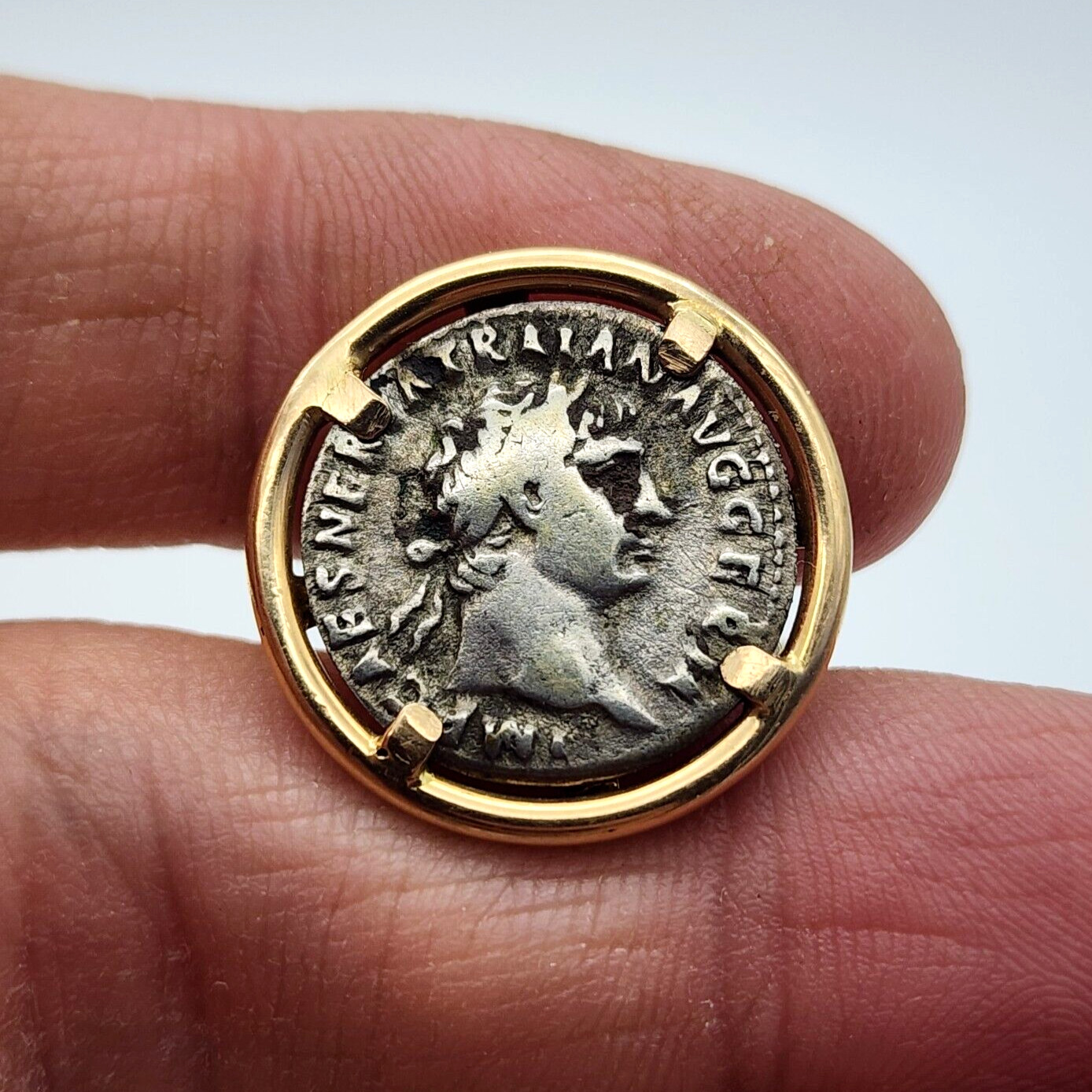 Vintage SINGLE - Ancient Roman Silver Coin Replica - … - Gem