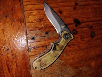 Small Camo Folding Pocket Knife | eBay