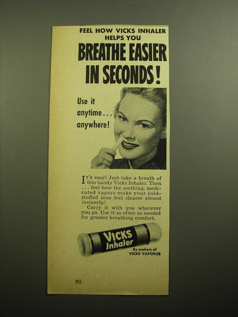Vicks Inhaler Ads