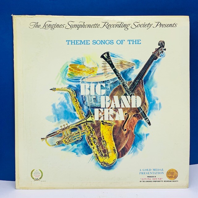 Record vinyl 33 RPM album cover sleeve vtg Lp 12" Theme songs Big band ...