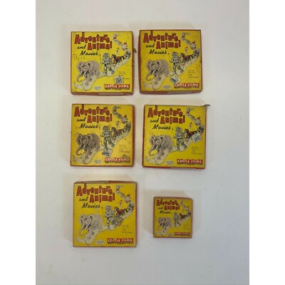 Vintage 8mm Film Reels Adventure Animals Movies Castle Films Rare Stock ...