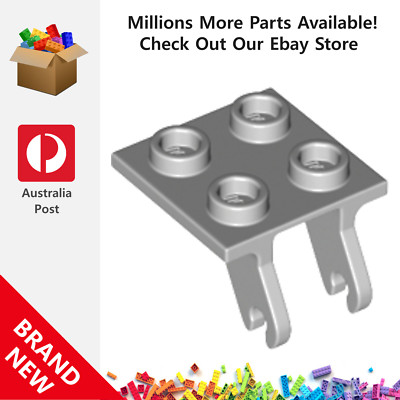 Genuine LEGO™ Light Grey Modified 2 x 2 Thin with Plane Plates 2415 ...