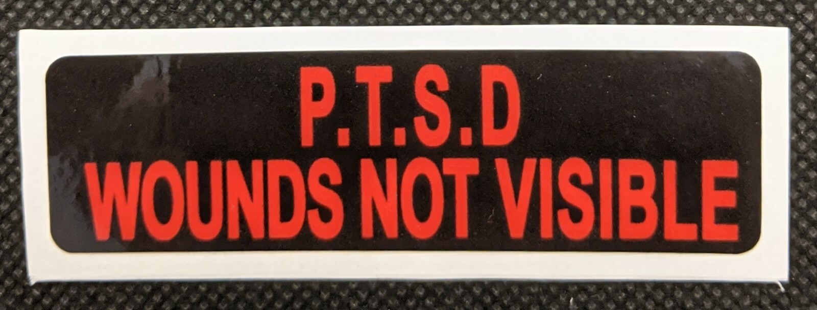 PTSD Wounds Not Visible Motorcycle Helmet Sticker Biker Helmet Decal | eBay