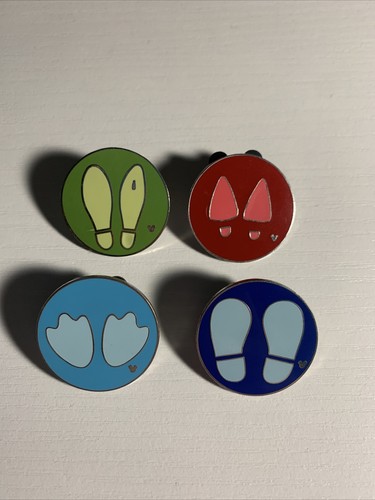 WDW - Hidden Mickey 2007 Series 2 - Character Feet 4 Pin Set Disney Pin ...