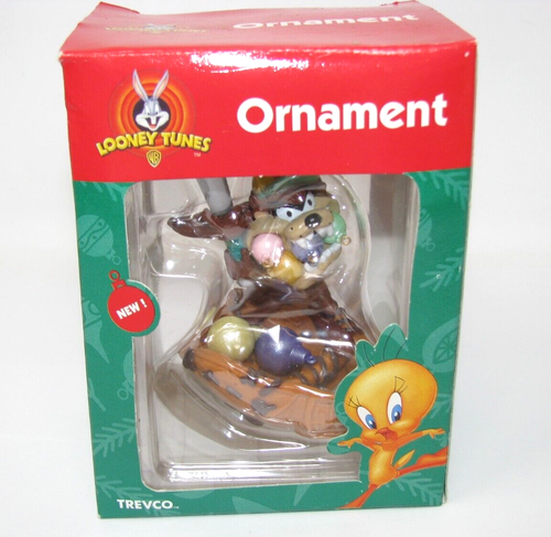 Tasmanian Devil Taz Baseball Christmas Ornament 1998 Warner Brothers ...