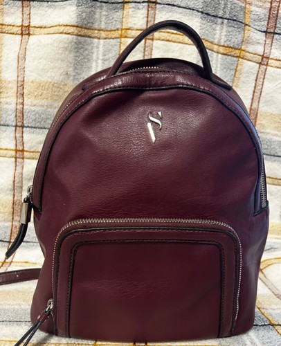 Simply Vera Vera Wang Handbag Backpack Purse Burgandy | eBay