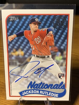 Jackson Rutledge 2024 Topps Update - 1989 Rookie Auto #89BA-RUTL ...