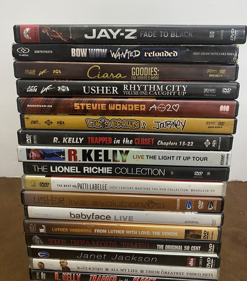 Lot Of 19 Rock, Hip Hop & Rap Music DVDs - Various/Multiple Artists Jay ...