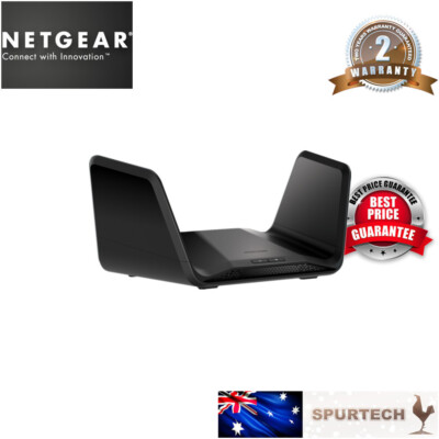 Netgear RAX80 AX6000 Tri-Band 8-Stream WIFI 6 Wireless Router | eBay ...