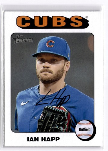 2024 Topps Heritage - #339 Ian Happ White Border Chicago Cubs | eBay