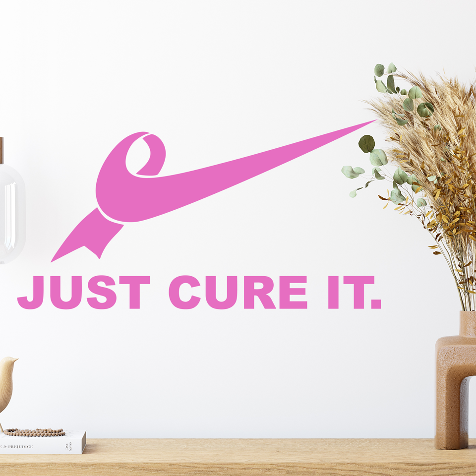 Cancer Just Cure It Decal Stickers Tumbler Car Wall Window Vinyl 22 ...