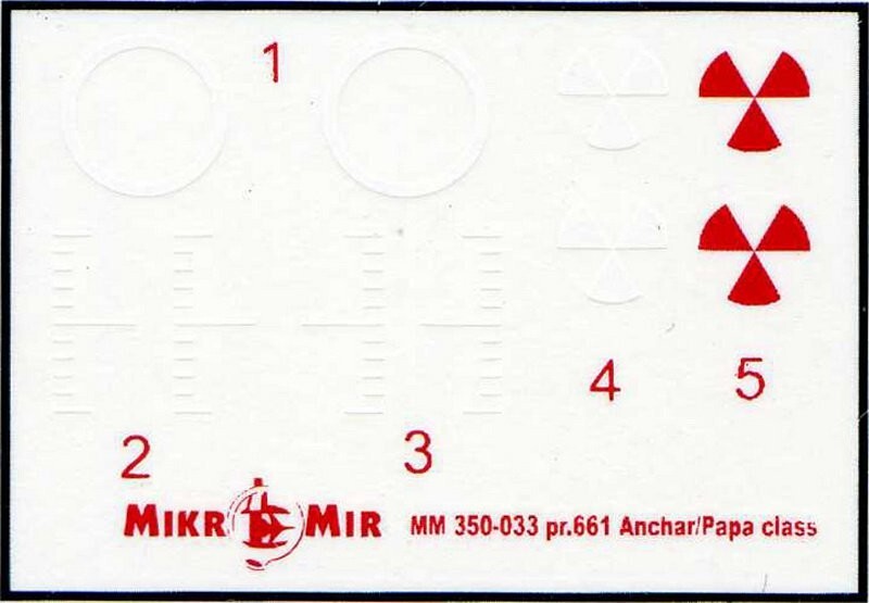 MikroMir 1/350 Project 661 Anchar / Papa Class Soviet Submarine Model ...