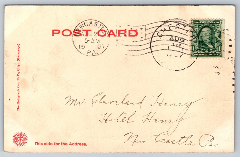 Lake Bathing Pavilion Rock Spring Chester West Virginia Rotograph color ...