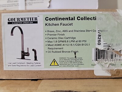 Gourmetier LS8713CTLSP Single-Handle Kitchen Faucet with Side Sprayer ...