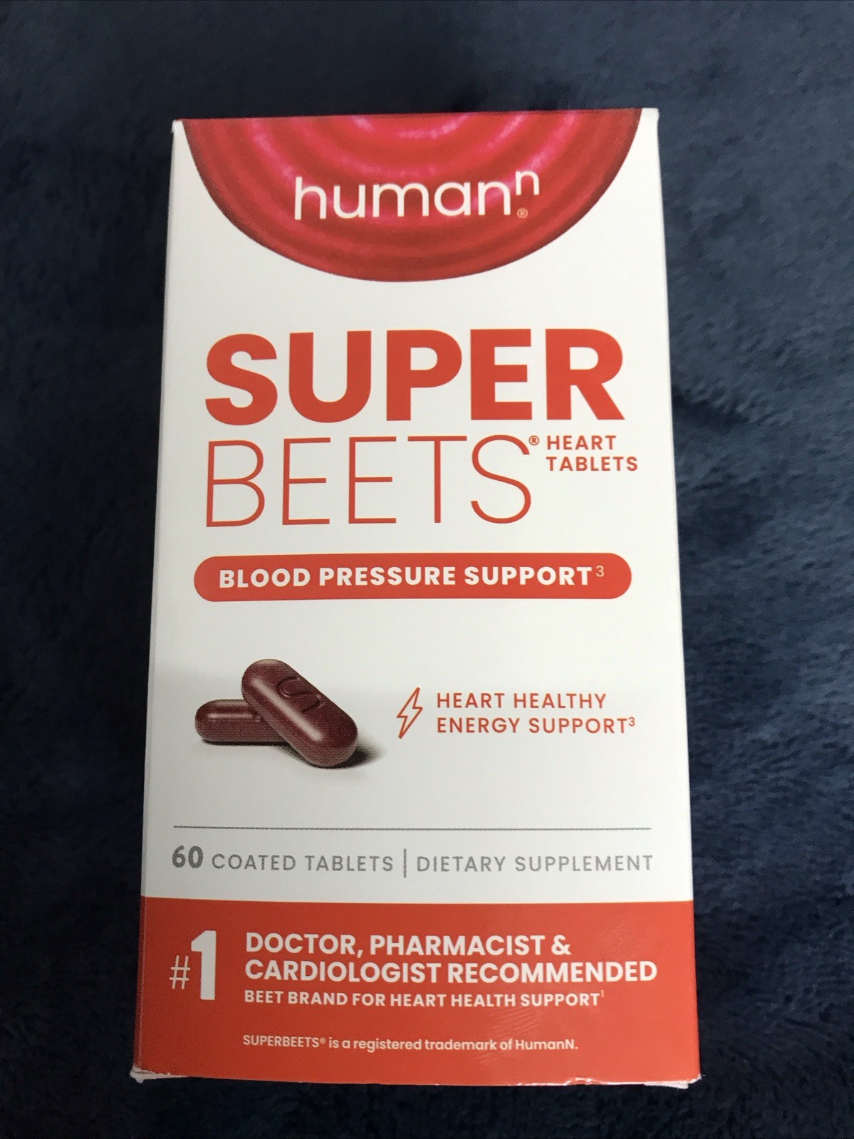 HumanN Super Beets Heart Tablets Smooth Coat 500mg Antioxidants 60 ...