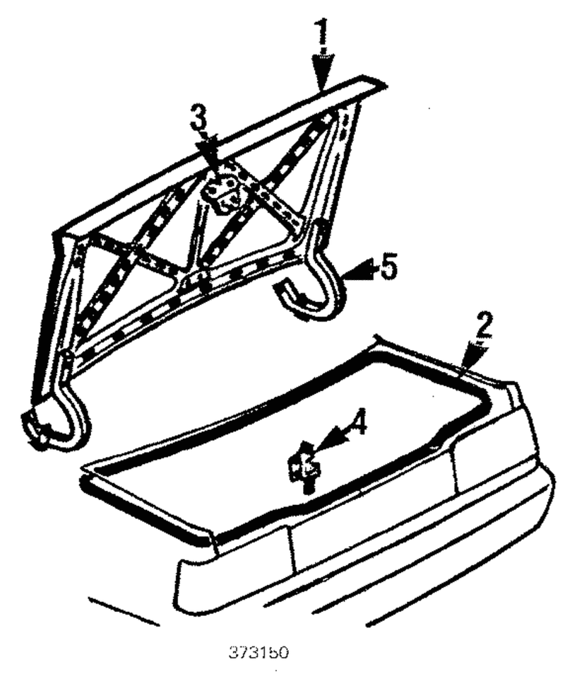JDM Nissan S14 Silvia 240SX Trunk Lid Weatherstrip H4830-70T00 | eBay
