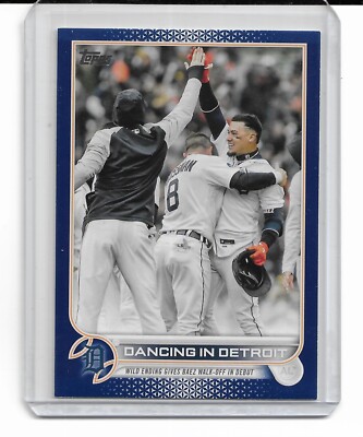 2022 Topps Update Dancing in Detroit Royal Blue Parallel #US238 | eBay