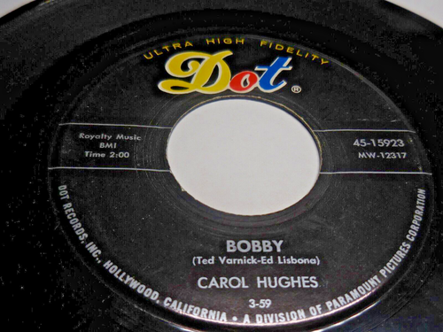 Carol Hughes-"Bobby" Dot 15923 VG++ $5 | eBay