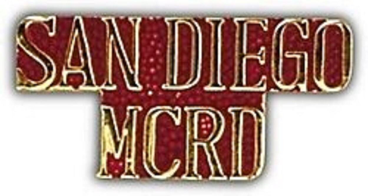 MARINE CORPS MCRD SAN DIEGO USMC SCRIPT PIN | eBay