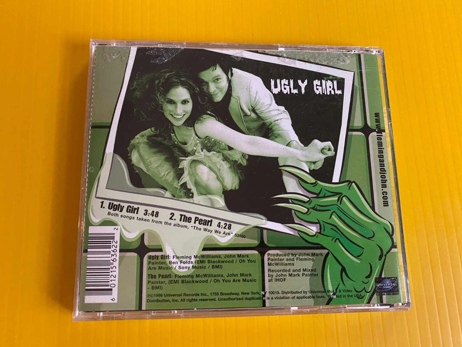 Fleming mcwilliams & John mark painter Ugly Girl Pearl CD Single 1999 ...