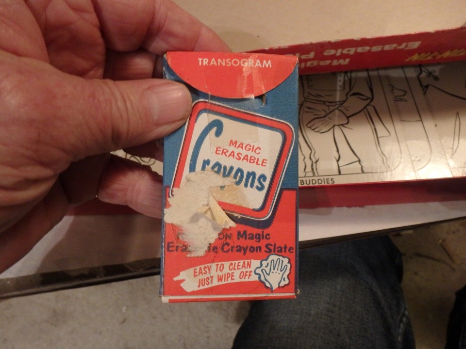 7R-vintagwe TRANSRAM Rin-Tin-Tin magic erasable picture set(6) with ...